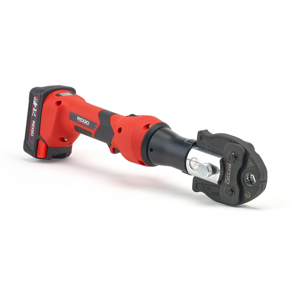 Ridgid RP 219 Pressatrice a batteria completo di ganasce TH 16-20-26 mm ...