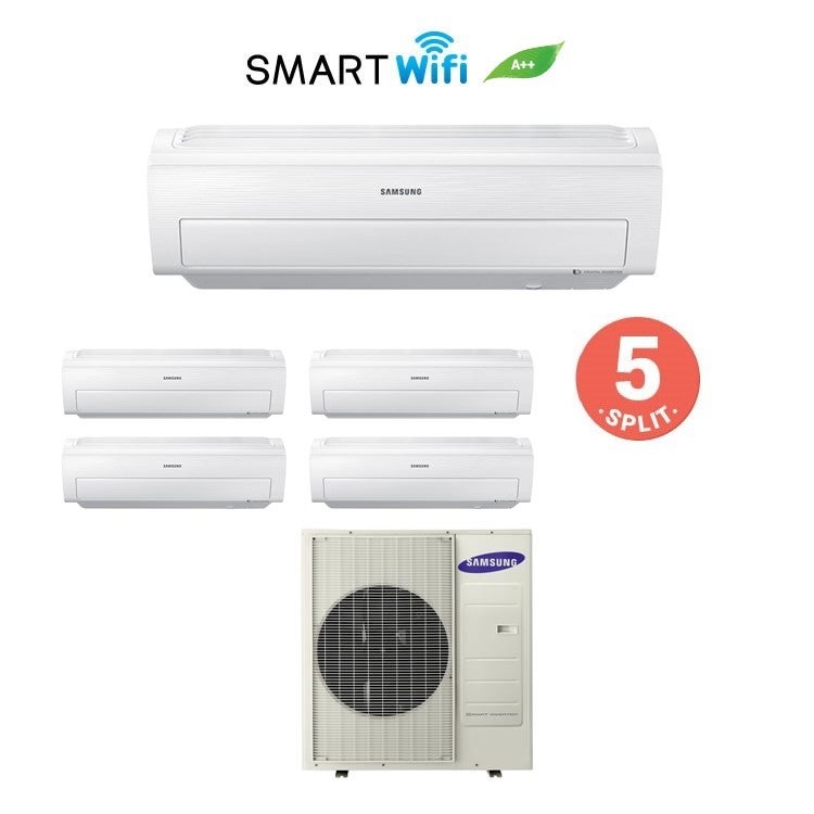 Samsung AR5500M Climatizzatore penta split inverter WiFi Bianco | unità ...