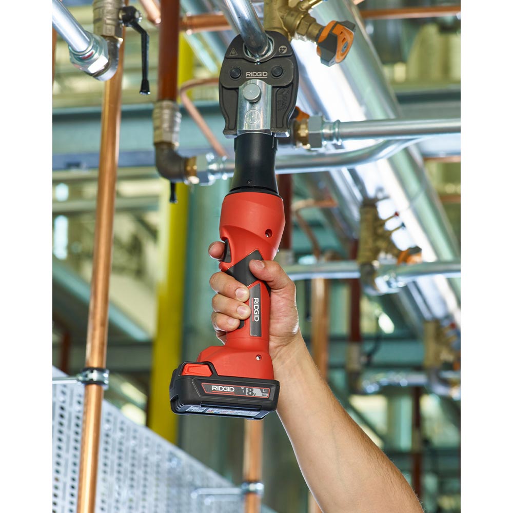 Ridgid RP 219 Pressatrice a batteria completo di ganasce M 15-18-22 mm ...