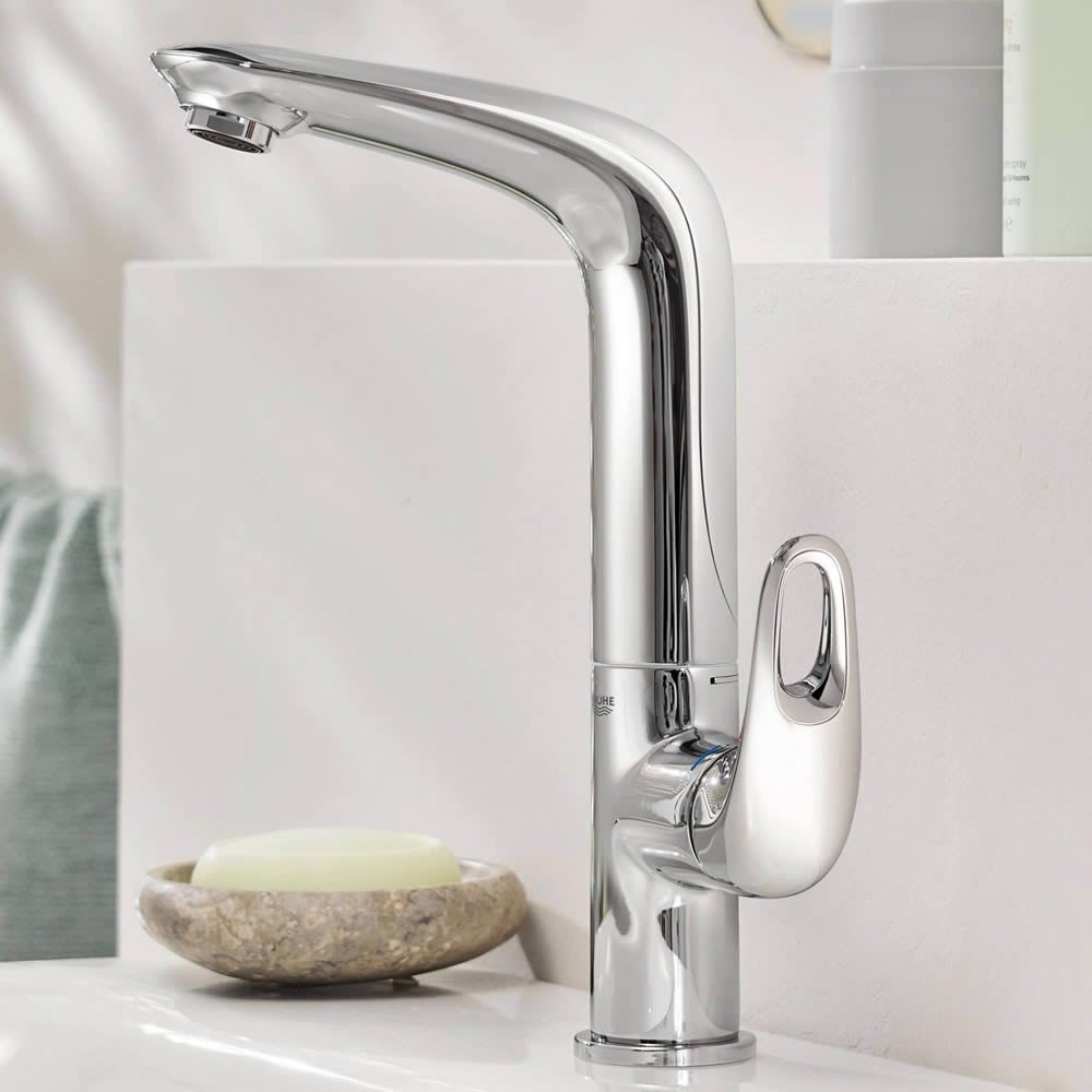 Grohe 23569003 EUROSTYLE miscelatore monocomando H.27 cm, per lavabo ...