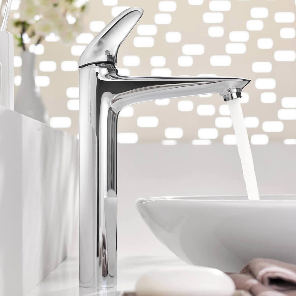 Grohe 23719003 EUROSTYLE miscelatore monocomando H.33 cm, per lavabo ...