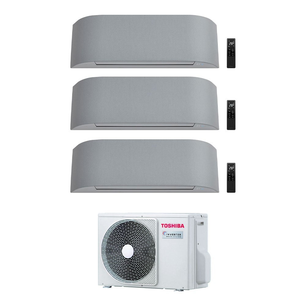 Toshiba HAORI R32 Climatizzatore a parete trial split inverter Wi-Fi light gray | unità esterna ...
