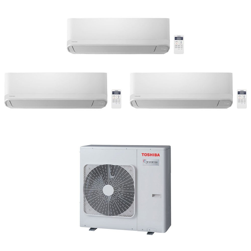 Toshiba SEIYA R32 Climatizzatore a parete trial split inverter bianco | unità esterna 7.5 kW ...