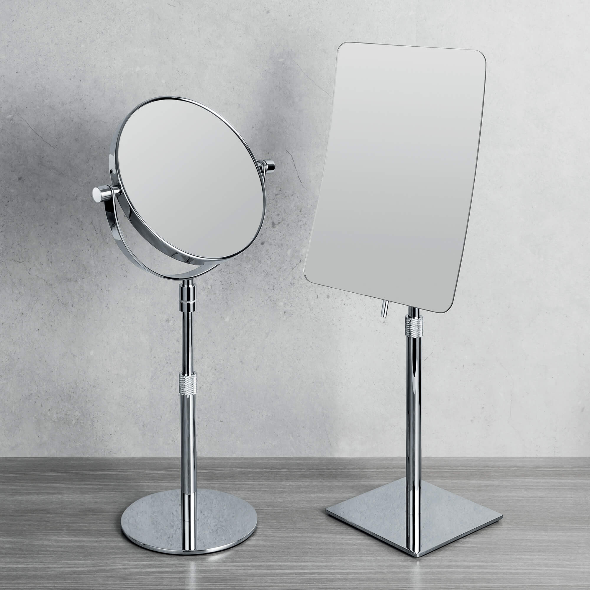 Colombo Design B97530CR Specchio da appoggio regolabile in altezza ...