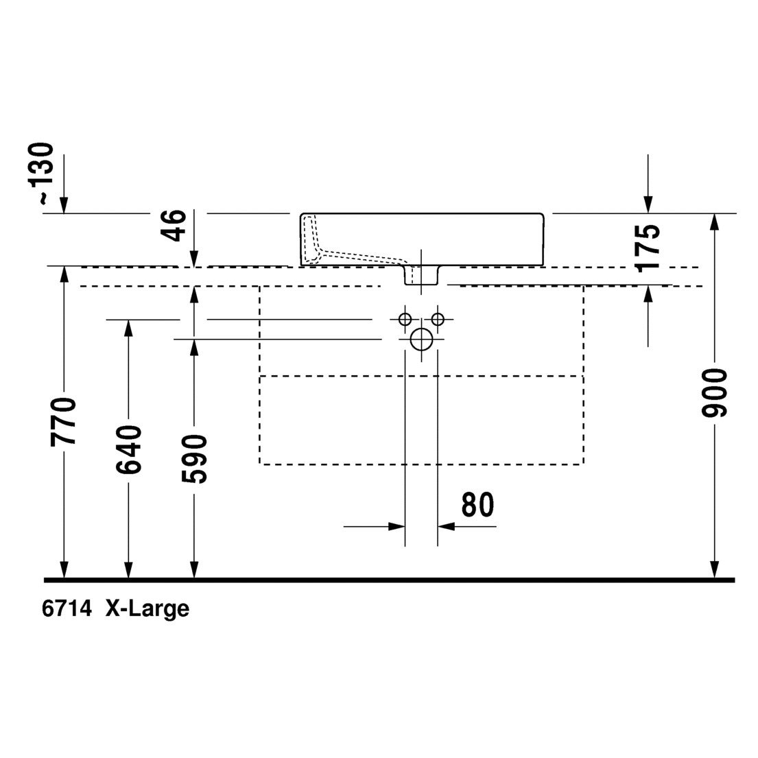 Duravit 0452600000 VERO bacinella da appoggio soprapiano 59.5 cm ...