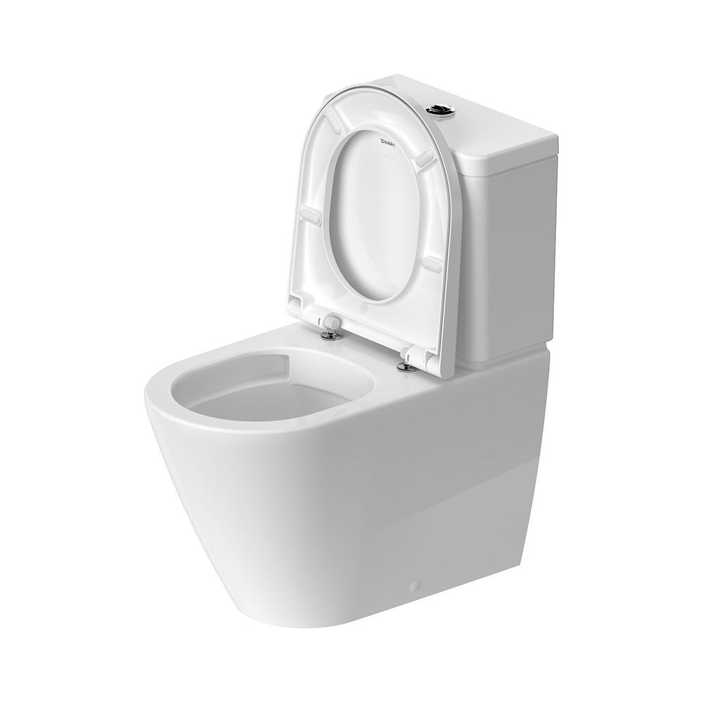 Duravit 2002090000 D-NEO vaso monoblocco a pavimento Rimless®, senza ...