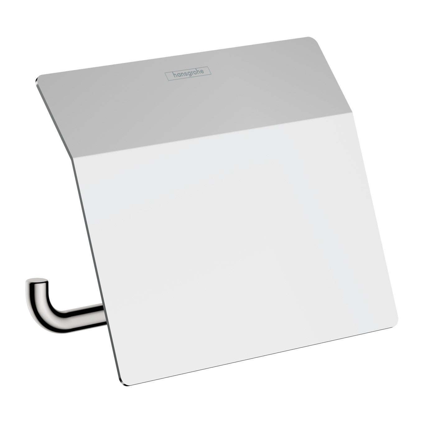 Hansgrohe 41753000 ADDSTORIS porta rotolo con copertura, finitura cromo ...