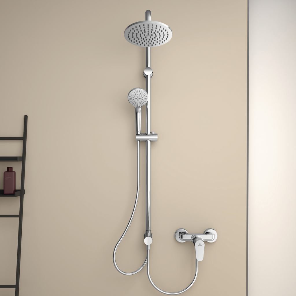 Ideal Standard A5691AA IDEALRAIN DUO colonna doccia, senza miscelatore, con deviatore a due vie ...