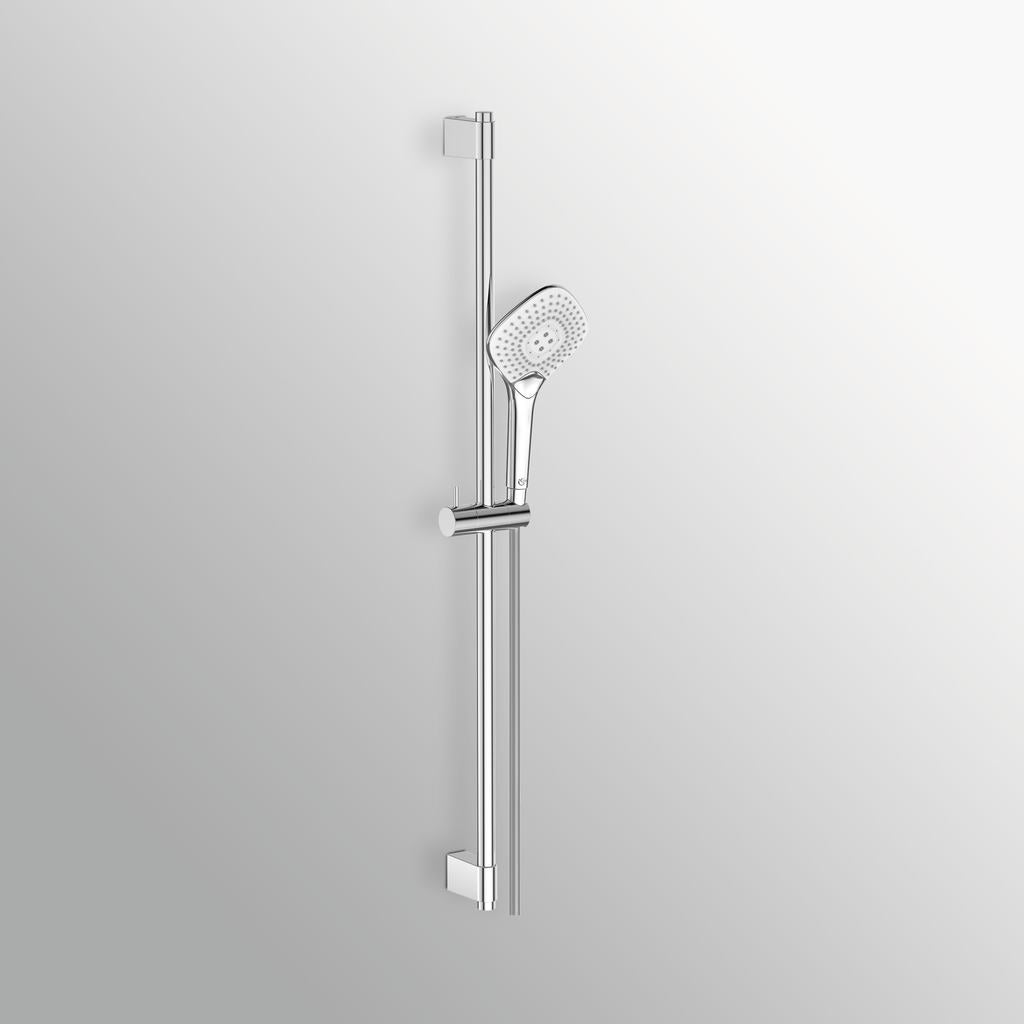 Ideal Standard B1764AA IDEALRAIN EVO JET DIAMOND asta doccia da 90 cm, doccetta L.12.5 cm con ...