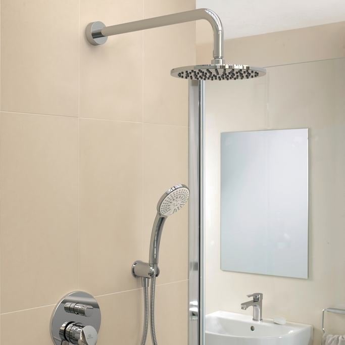 Ideal Standard B9442AA IDEALRAIN soffione tondo Ø 20 cm, effetto ...