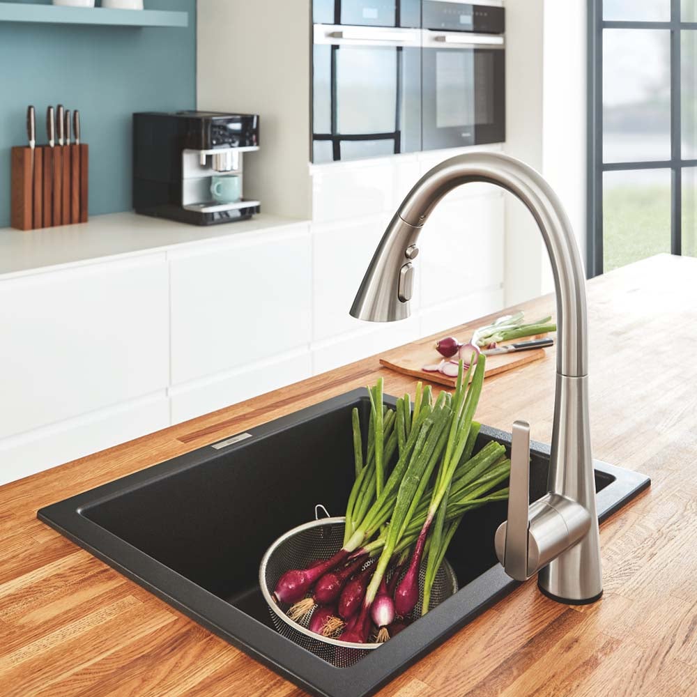 Grohe 32294002 ZEDRA miscelatore monocomando H.40 cm per lavello con ...