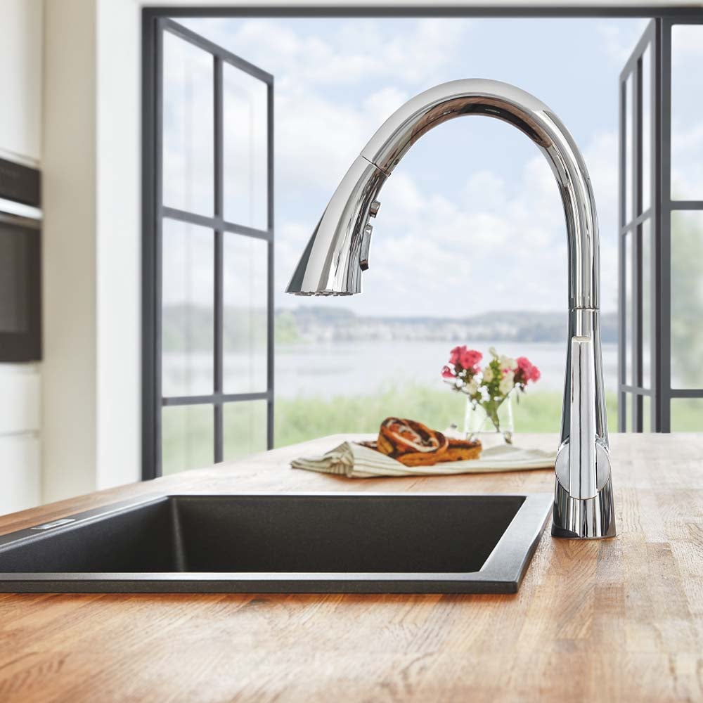 Grohe 32294002 ZEDRA miscelatore monocomando H.40 cm per lavello con ...