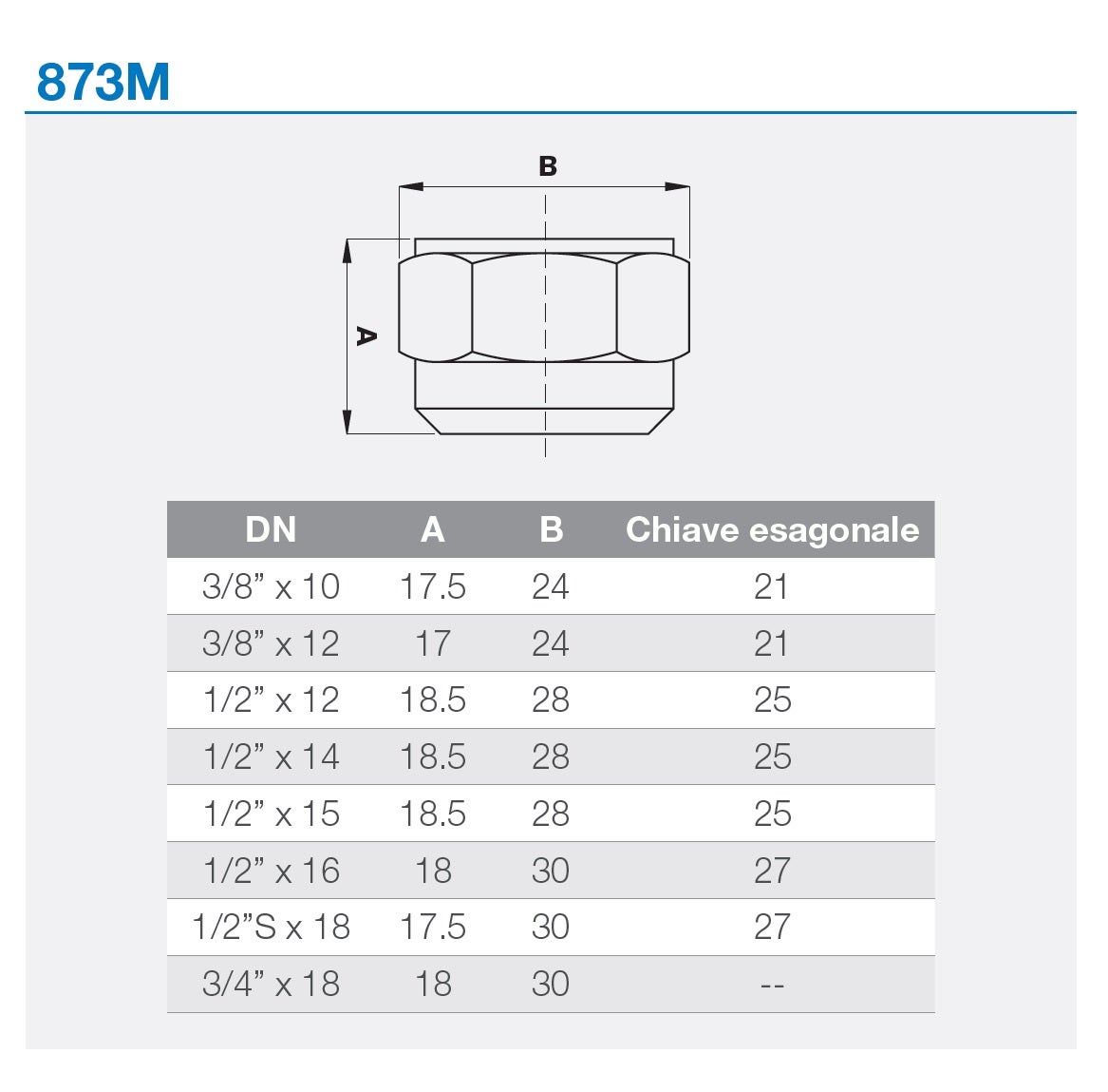 Watts 872M3810 RAFIT+ DN 3/8" Ø Tubo 10 raccordo monoblocco a tenuta ...