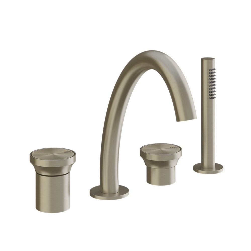 Gessi 66037#149 ORIGINI gruppo bordo vasca 4 fori, con bocca, doccetta ...