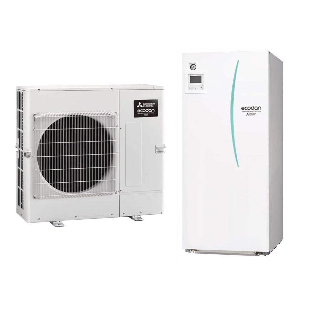 Mitsubishi MINISPLIT R32 Sistema idronico composto da pompa di calore Inverter ECODAN 8 kW con ...