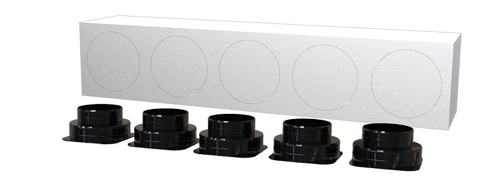 Tecnosystemi 11167505 KIT SVELTO 5 zone Ø 150, con plenum in lamiera ...