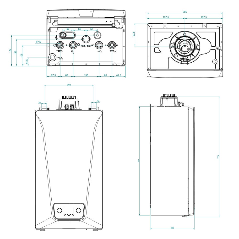 Baxi A7795899 LUNA CLASSIC 24 Caldaia a condensazione murale per ...