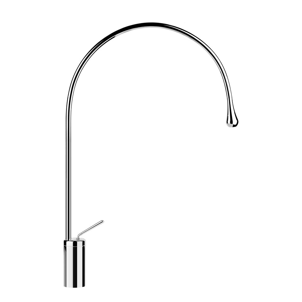 Gessi 33606#031 GOCCIA miscelatore lavabo H.66 P.43 cm, senza scarico ...