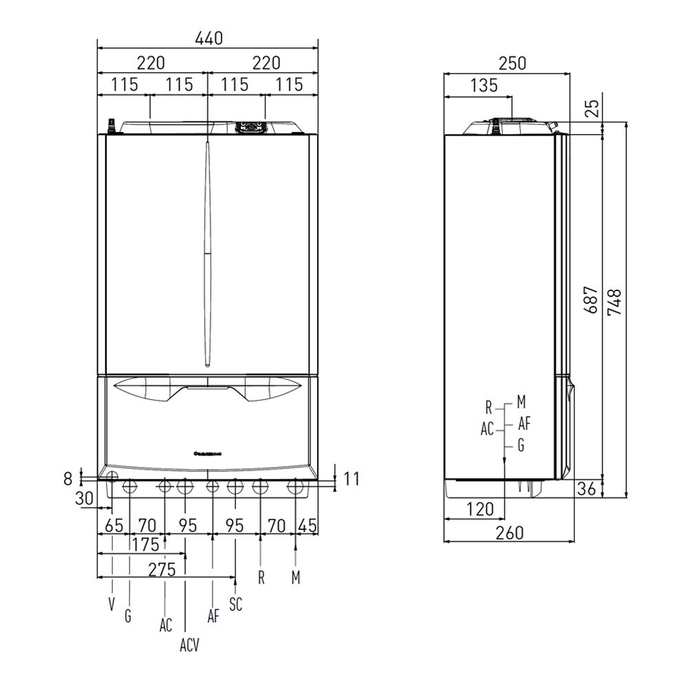 Immergas 3.033701 VICTRIX EXTRA 24 Caldaia murale e da incasso a ...