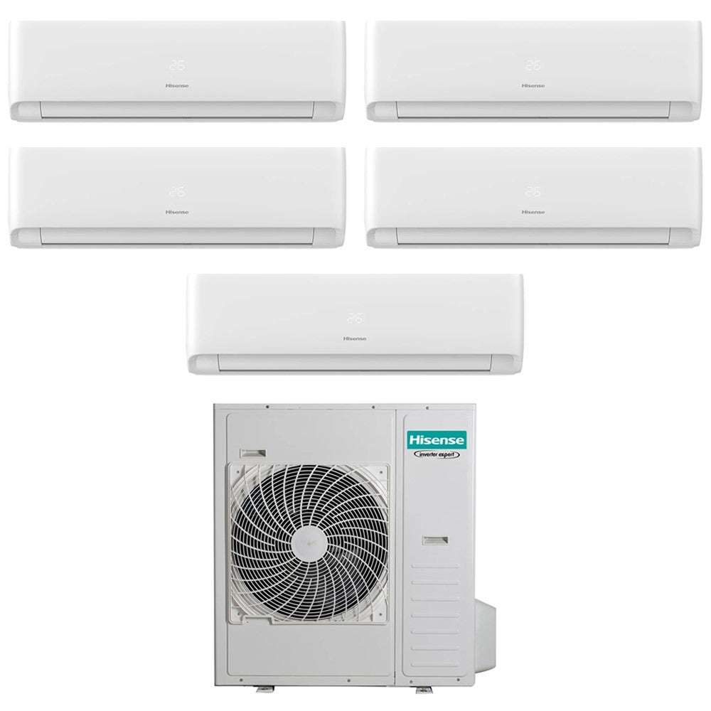 Hisense Ecosense R32 Climatizzatore a parete penta split inverter Wi-Fi ...