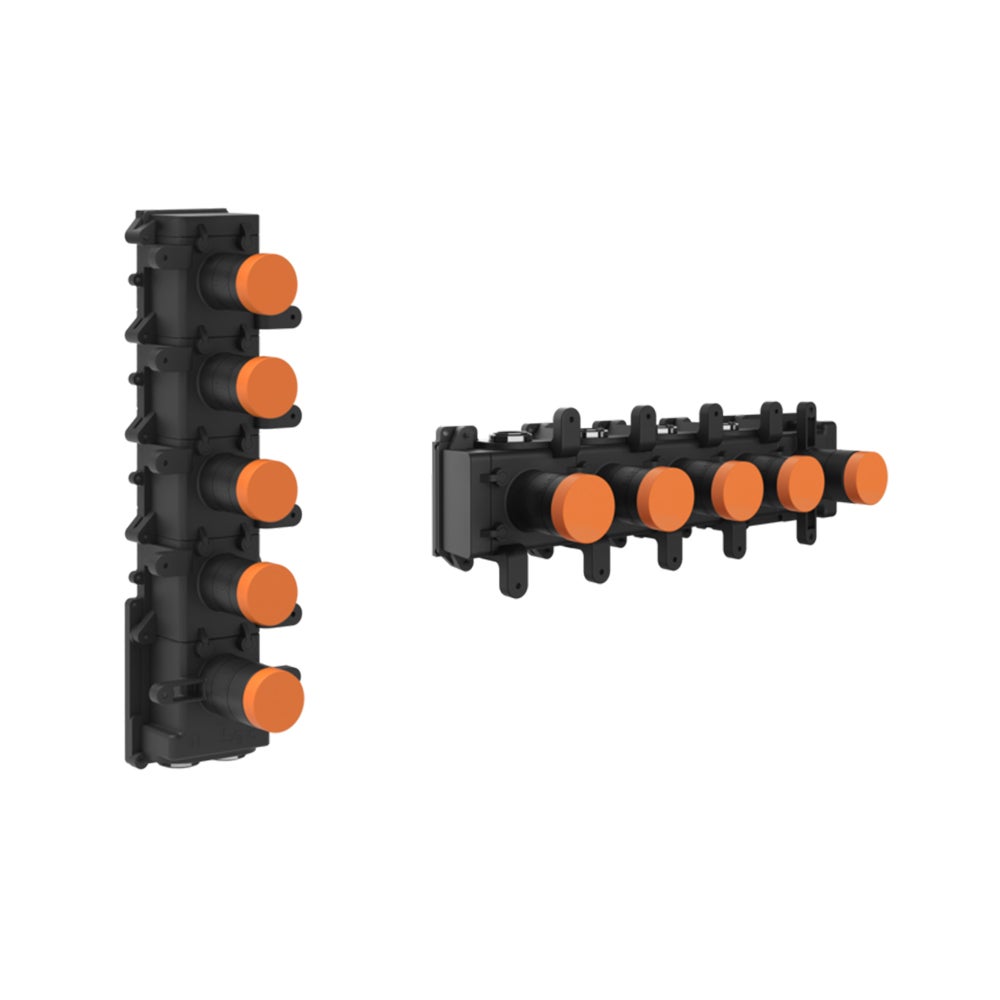 Gessi 09268#031 Parte incasso per miscelatore termostatico a parete, 4 ...