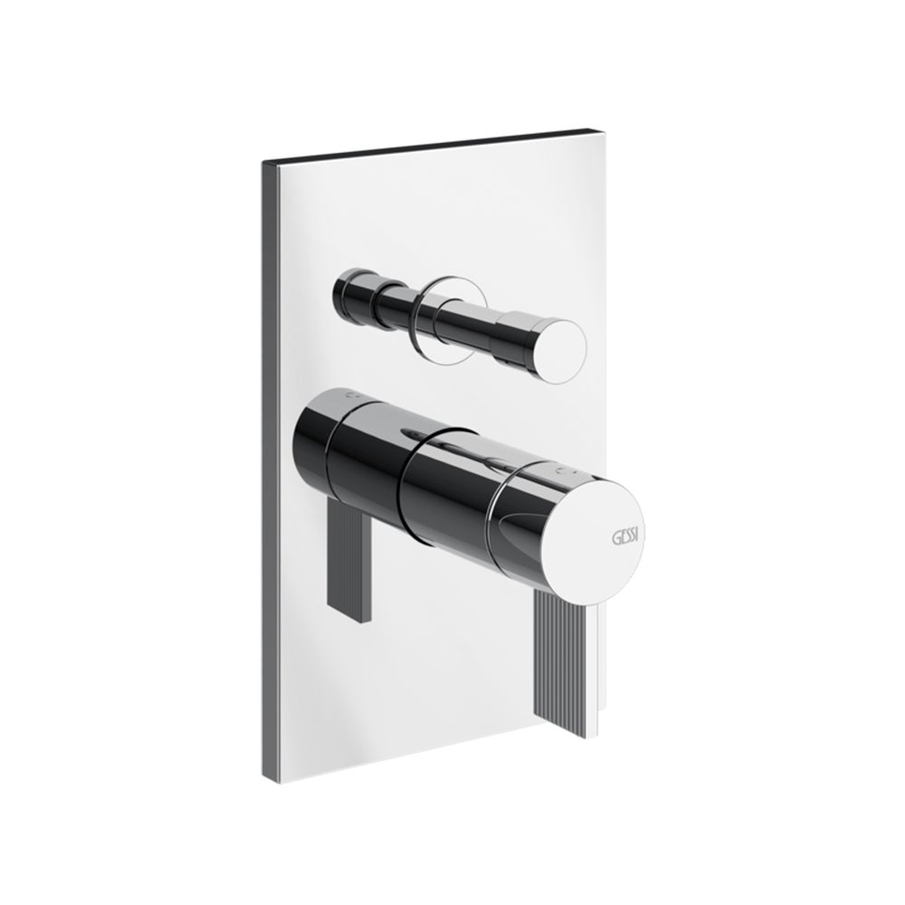 Gessi 73579#031 INVERSO RIGATO miscelatore per bagno o doccia a parete ...