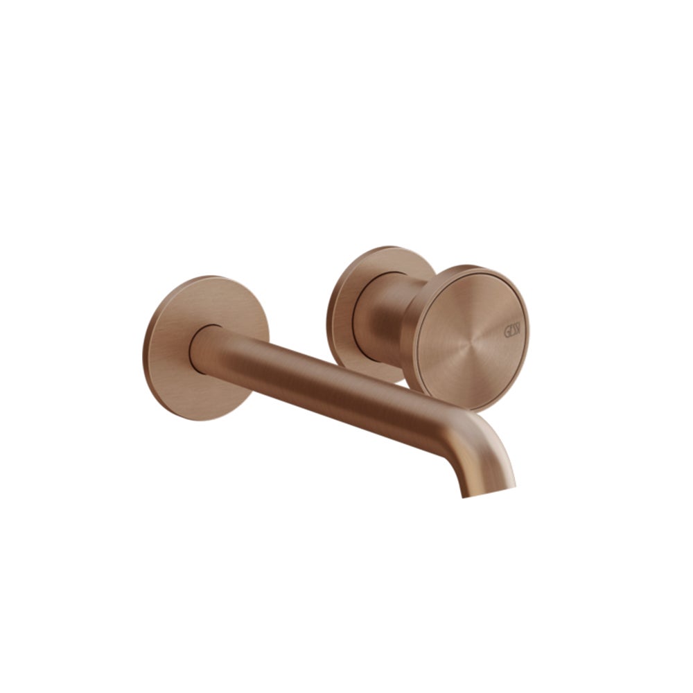 Gessi 66088#708 ORIGINI miscelatore lavabo 2 fori, a parete, senza ...