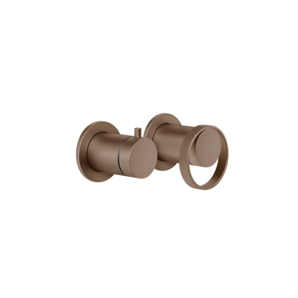Gessi 63380#708 ANELLO miscelatore a parete, 2 uscite, con deviatore ...