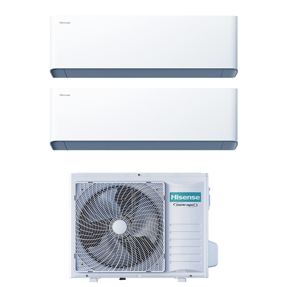 Hisense UNI HB Climatizzatore a parete dual split inverter Wi-Fi bianco | unità esterna R32 7 kW ...