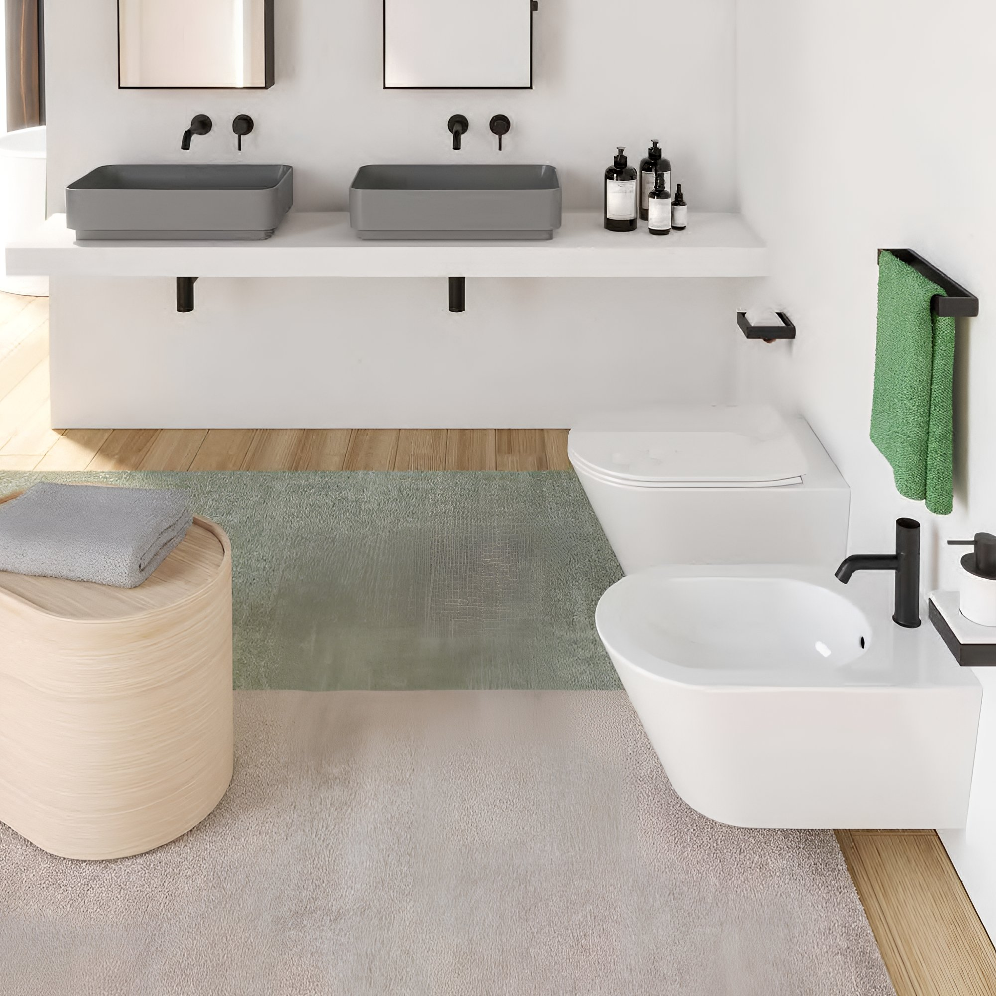 Cielo MARE set completo sanitari sospesi vaso rimless, sedile a discesa ...