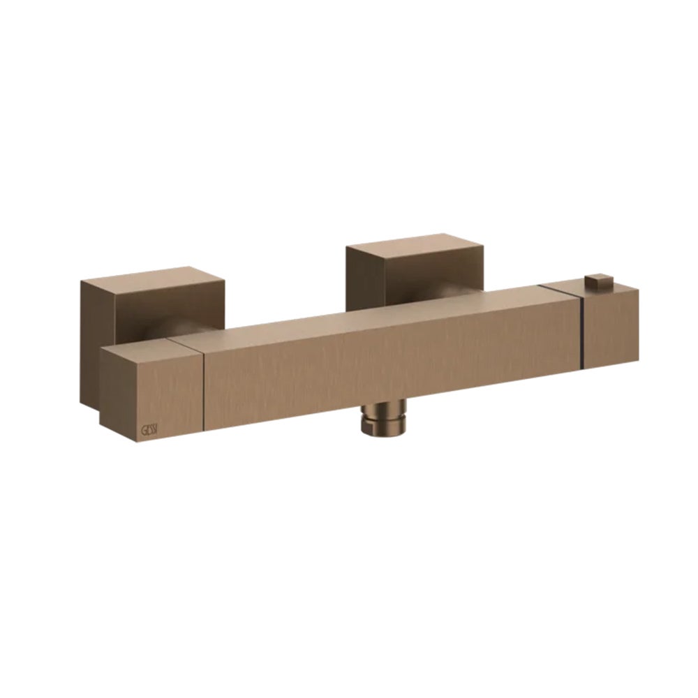 Gessi 19431#708 RETTANGOLO miscelatore termostatico esterno doccia ...