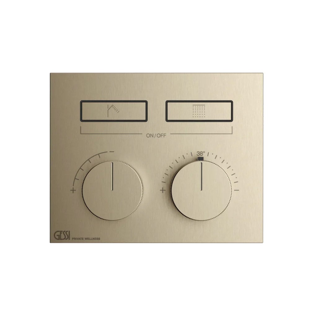 Gessi 63004#149 HI-FI COMPACT miscelatore termostatico a due funzioni ...