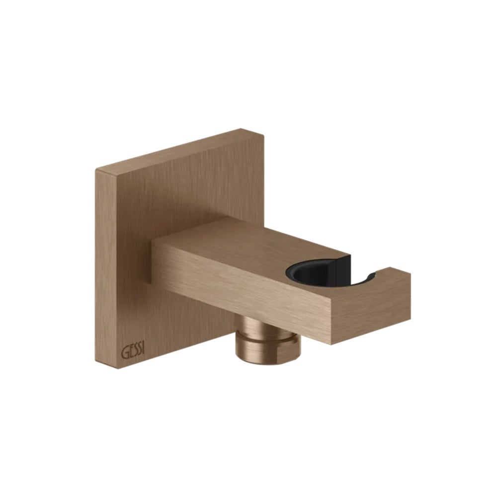 Gessi 20161#708 SHOWER presa acqua con supporto doccetta, finitura rame ...