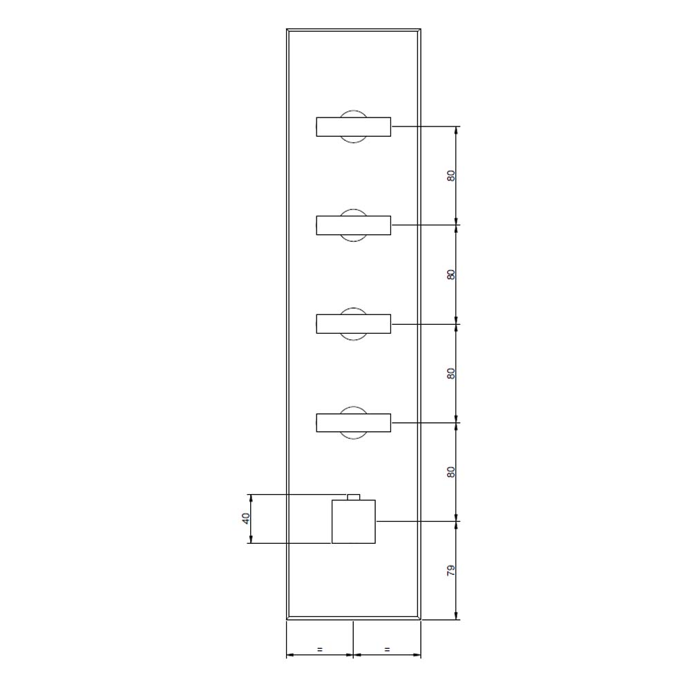 Gessi 43218#031 WELLNESS miscelatore termostatico alta portata a parete ...