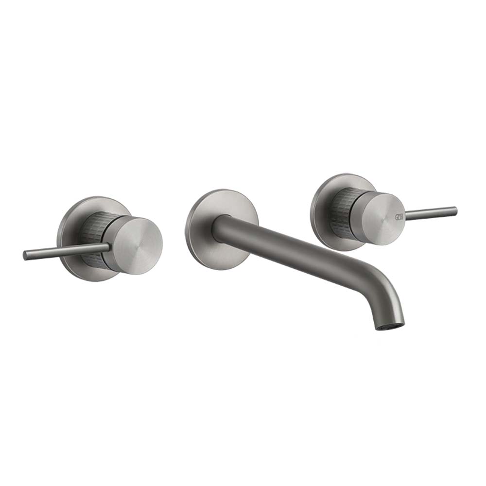 Gessi 54294#239 316 MECCANICA gruppo lavabo a parete 3 fori bocca lunga ...