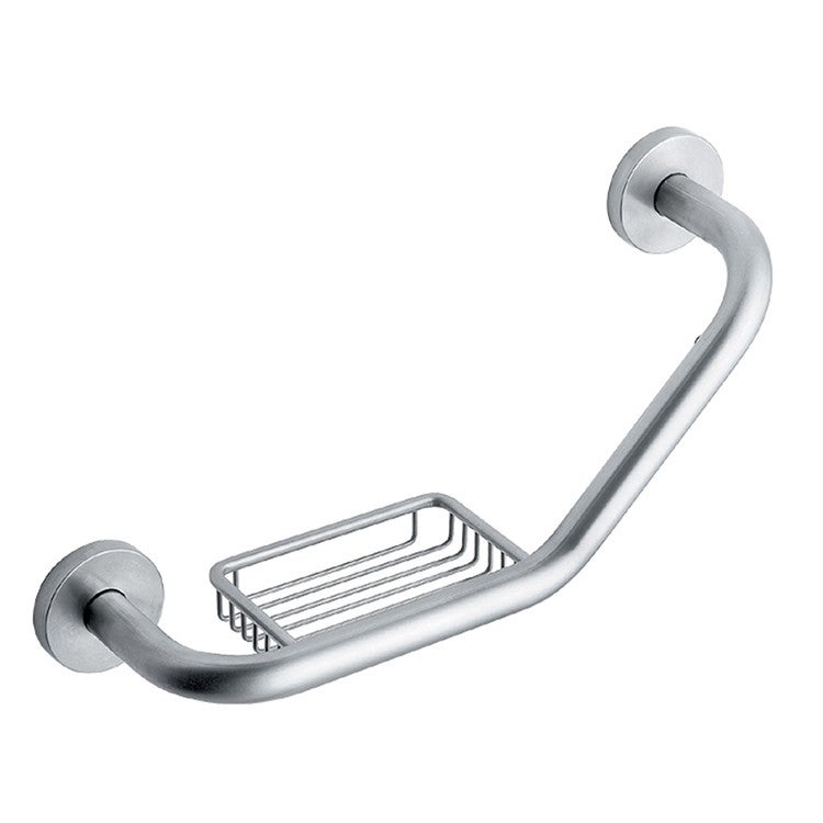 Inda A14920 NS Inox maniglione con cestino 1.500N(150Kg), finitura inox ...