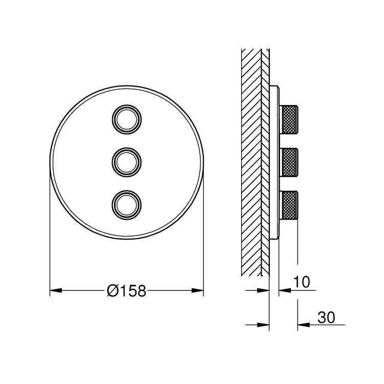 Grohe 29122000 Grohtherm SmartControl Parte esterna per rubinetto da ...