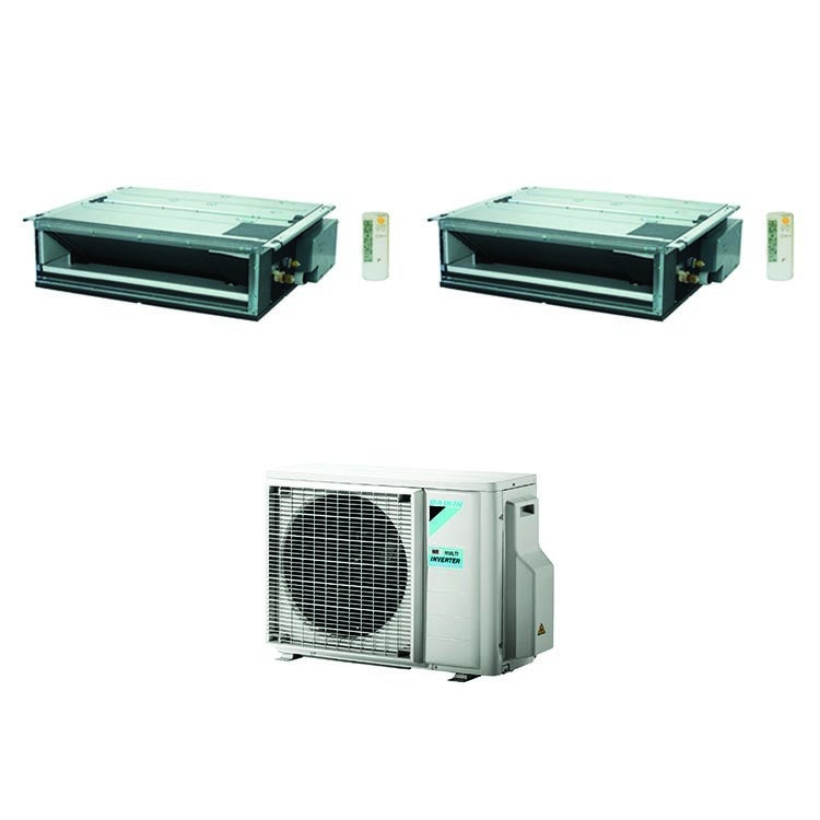 Daikin FDXM-F3 R32 Climatizzatore dual split inverter, comando infrarossi incluso | unità ...
