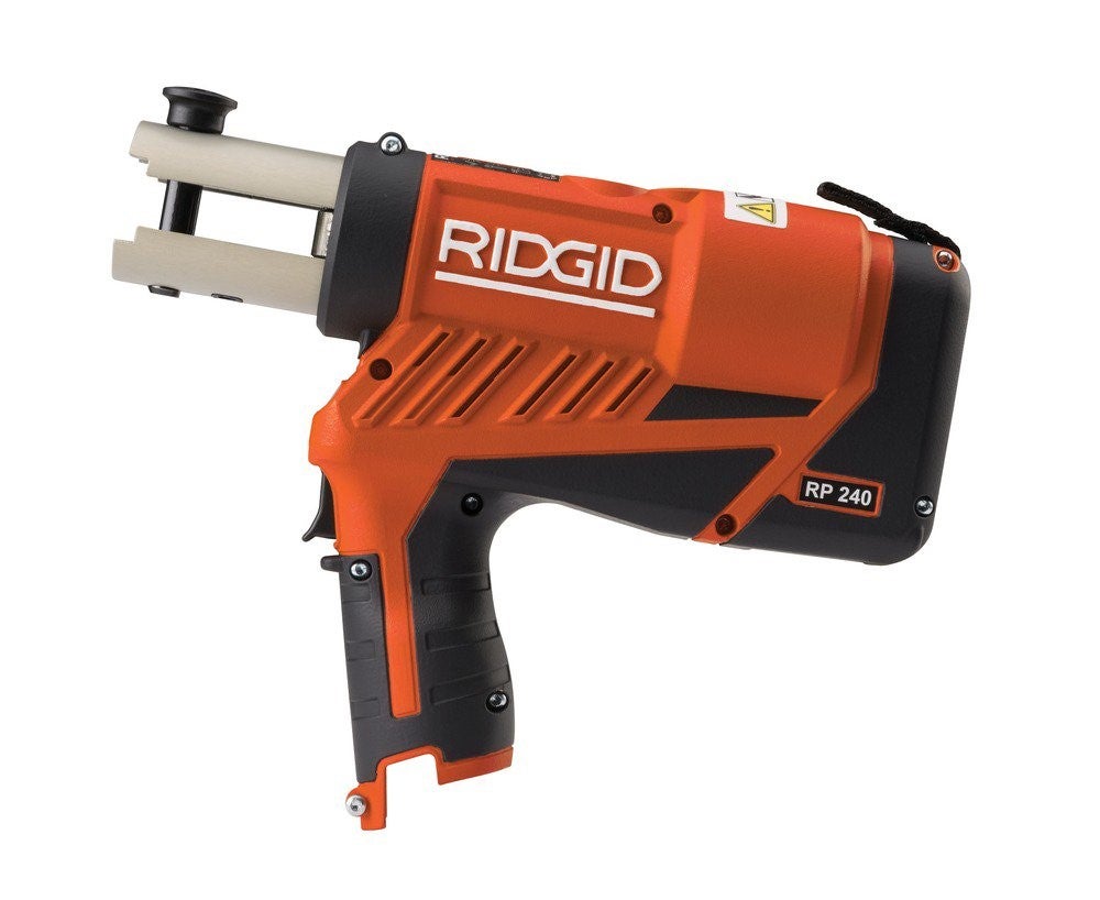 Ridgid RP 240 Pressatrice a batteria completo di ganasce V 15-22-28 mm ...