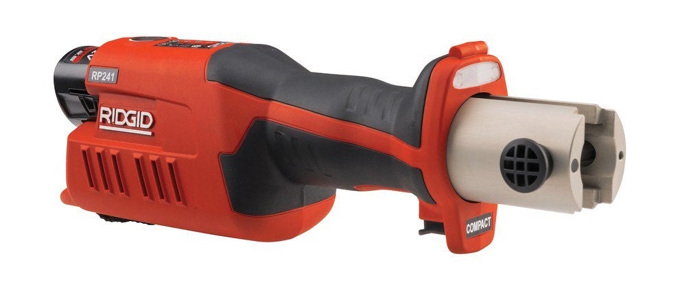 Ridgid 59158 RP 241 Pressatrice in linea a batteria completo di ganasce ...