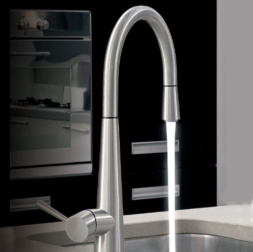 Gessi 20580#149 KITCHEN miscelatore monocomando con canna girevole e ...
