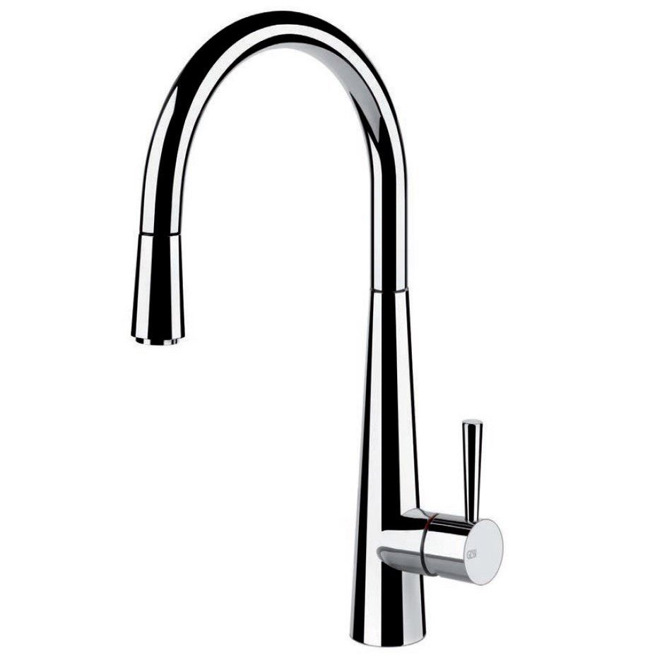 Gessi 20580#031 KITCHEN miscelatore monocomando con canna girevole e ...