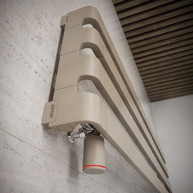 Irsap VALKNWSALVCU01 Now valvola termostatica destra e detentore sinistro salvaspazio, attacco ...