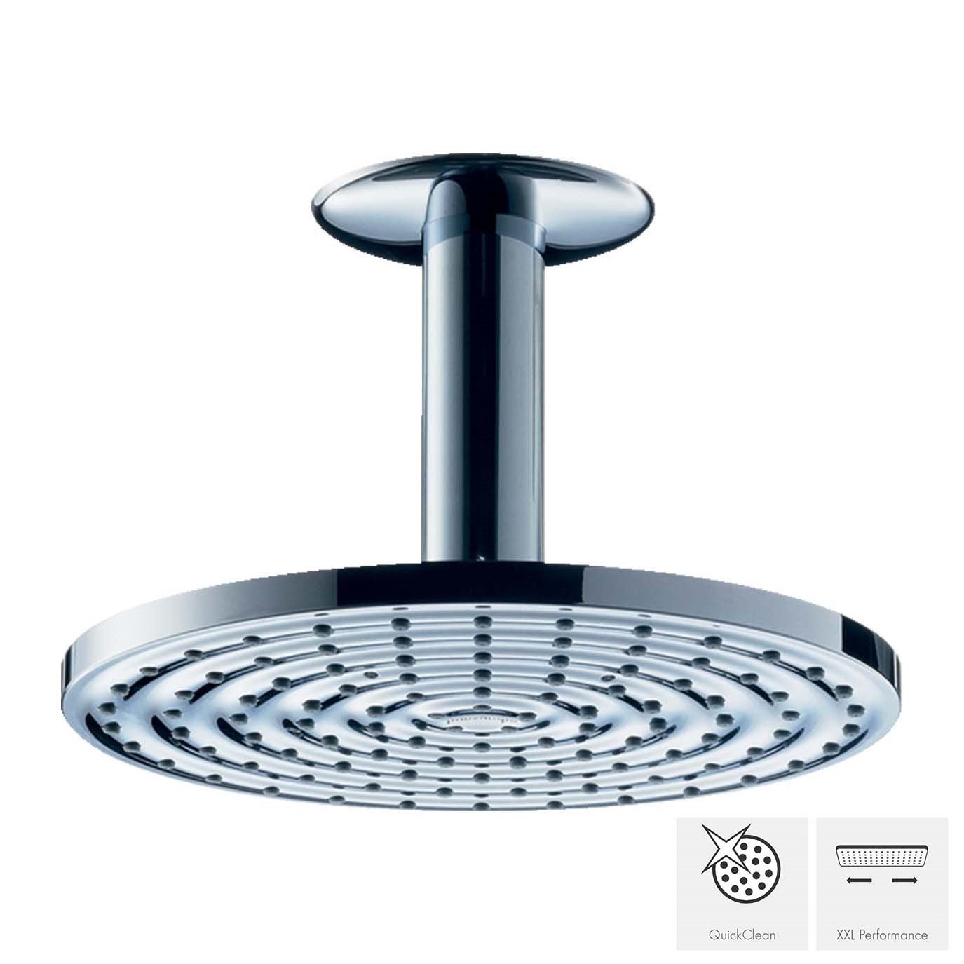 Hansgrohe 27472000 RAINDANCE S soffione doccia 180 1jet con connessione ...
