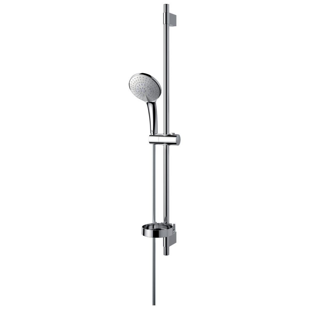 Ideal Standard B9427AA IDEALRAIN asta doccia L3, doccetta a 3 funzioni e asta murale da 90 cm ...