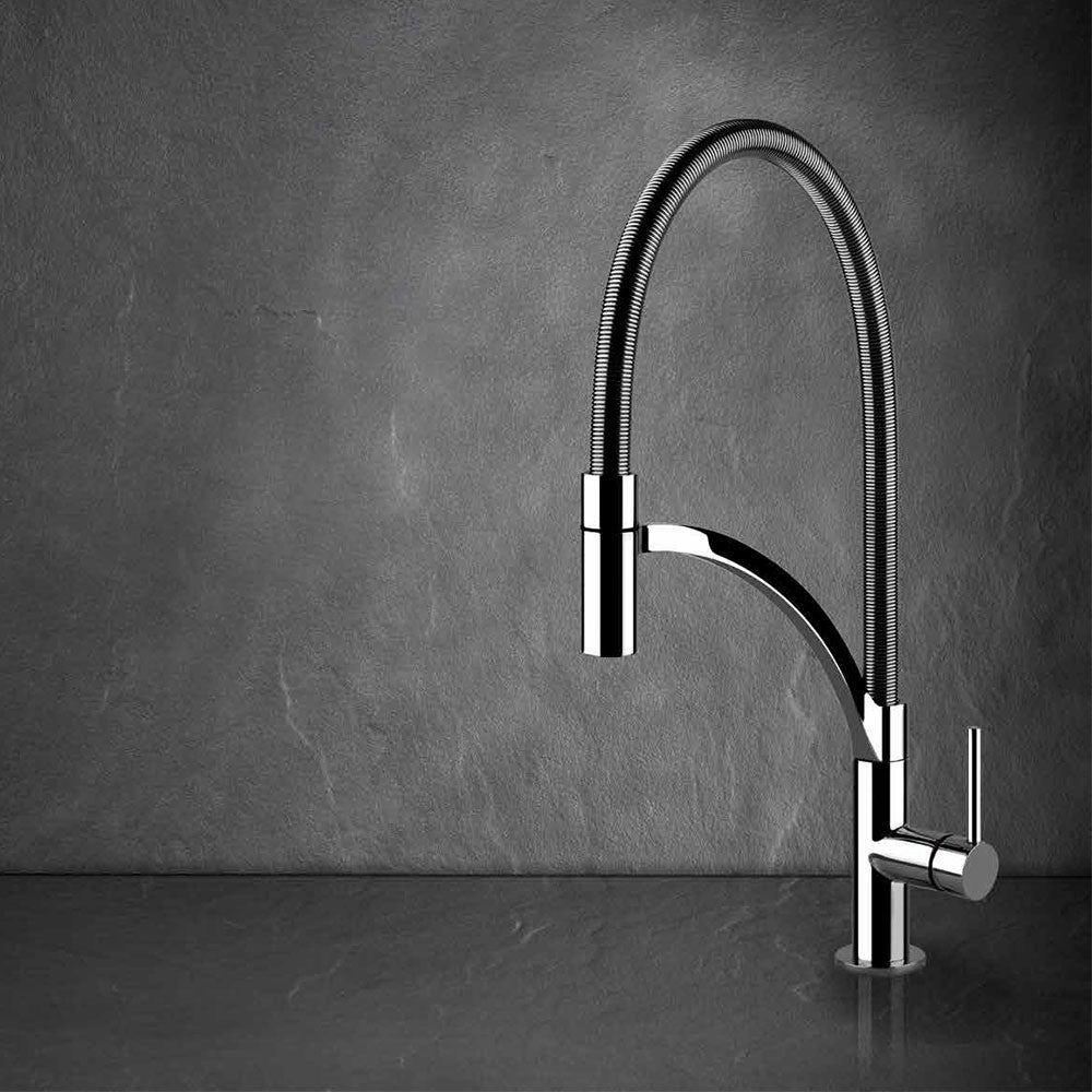 Gessi 29809#031 HELIUM miscelatore semi pro, monocomando, con canna ...