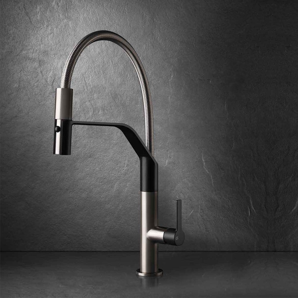 Gessi 60005#599 MESH miscelatore semi pro monocomando, con canna ...