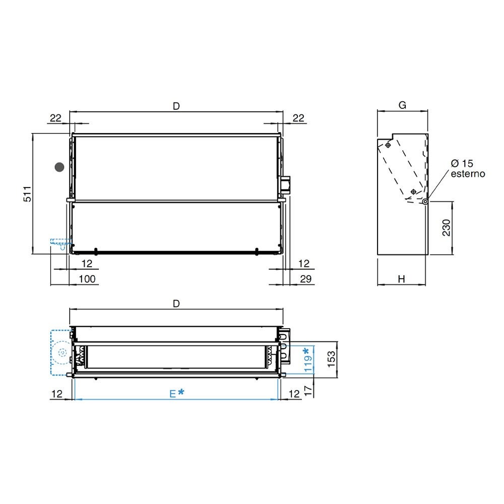 Sabiana 0066036 Carisma CRC 64 IV-IO Ventilconvettore centrifugo con motore elettrico asincrono ...