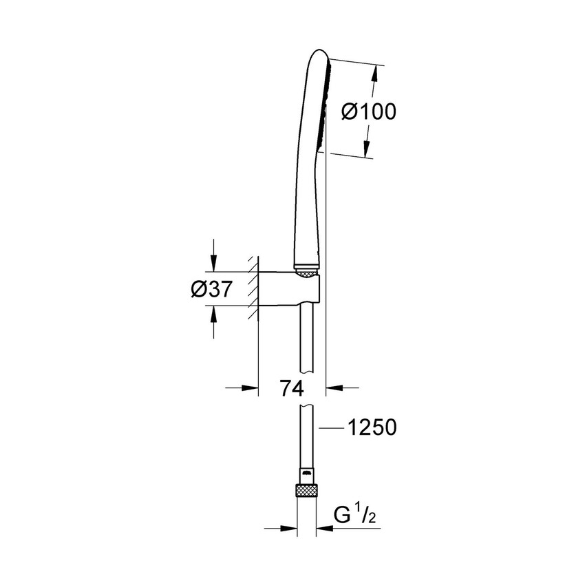 Grohe 27383000 Rainshower® Icon Set Doccia Con Manopola Ø 100 mm ...