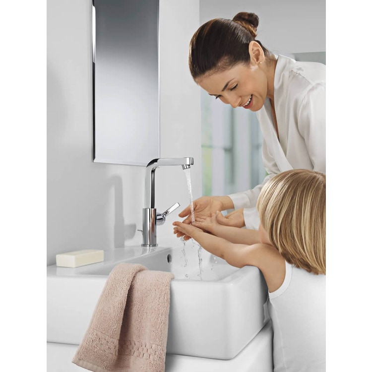 Grohe 23296000 Lineare Miscelatore Monocomando Lavabo - Bocca alta ...